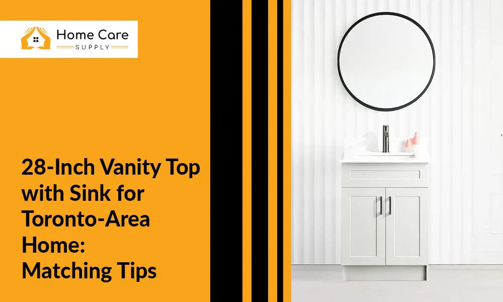 28-Inch Vanity Top with Sink for Toronto-Area Home: Matching Tips