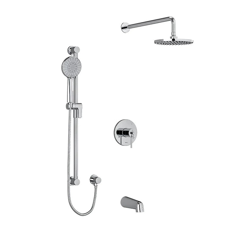Riobel GS 3-Way System with Hand Shower Rail, Shower Head and Tub Spou